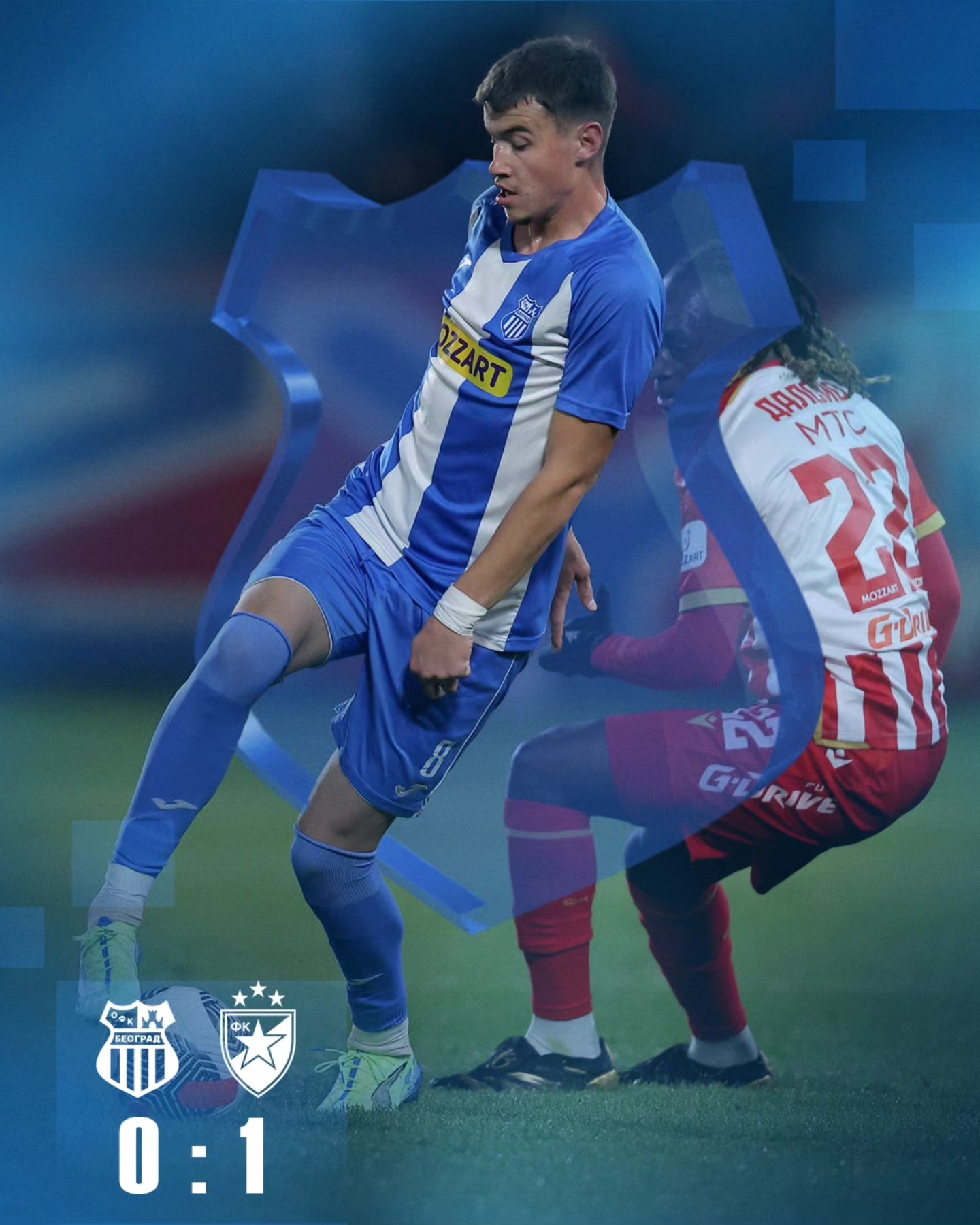 JEDAN GOL PRESUDIO POBEDNIKA DERBIJA - OFK Beograd Mozzart Bet
